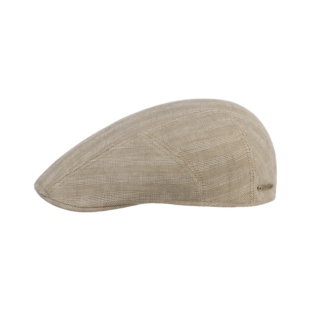 Structured Linen Flat Cap by Stetson - 829,00 kr